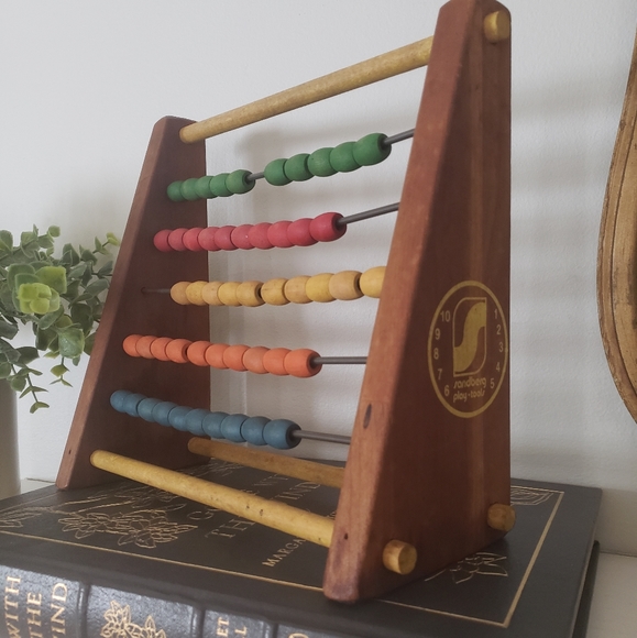 sandberg | Toys | Vintage Sandberg Play Tools Wood Abacus Math Counting ...
